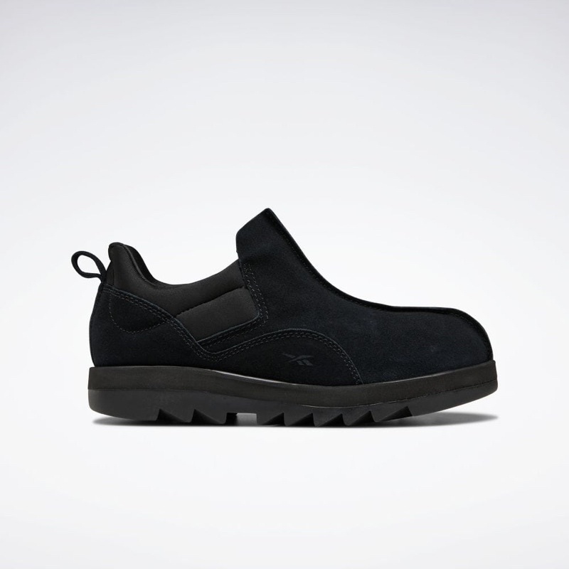 [KOU] 現貨 REEBOK BEATNIK MOC SLIP ON Trek Sandals 全黑 黑 | 蝦皮購物