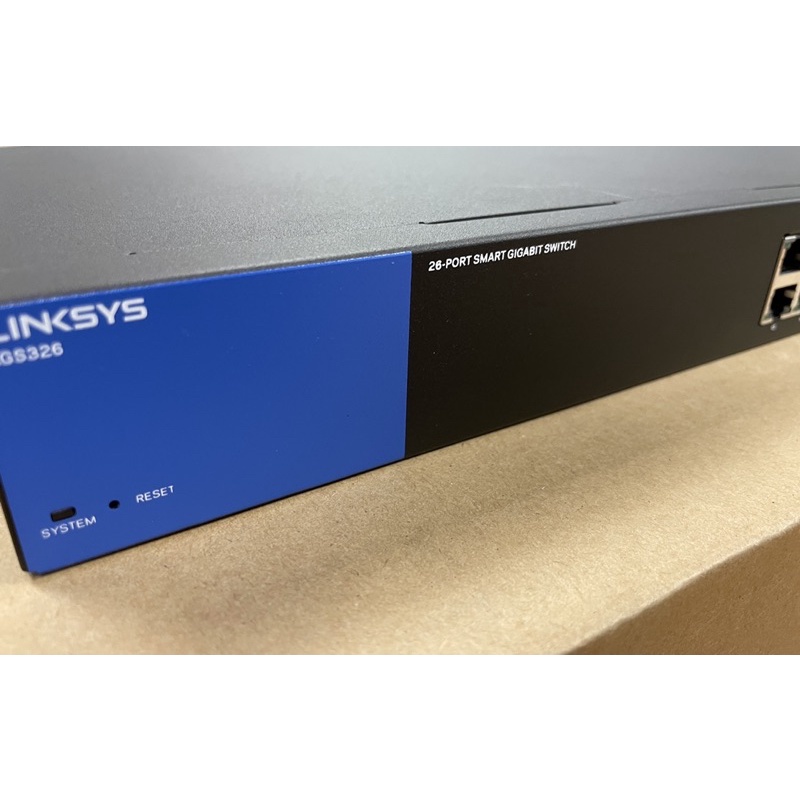 [全新]Linksys LGS326 26Port Smart Gigabit Switch(24-Port+2SFP) | 蝦皮購物