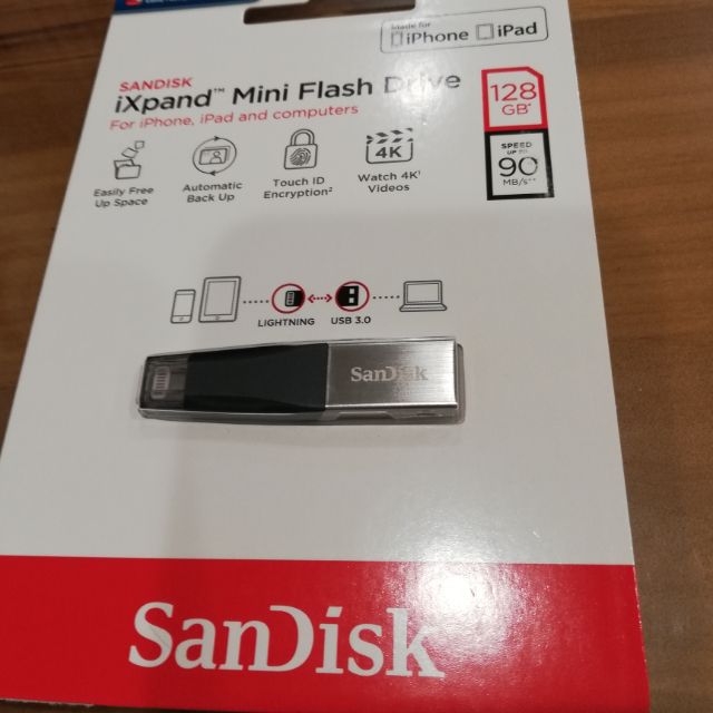SANDISK 128GB iXpand mini 隨身碟 iPhone / iPad 適用 儲存裝置 OTG | 蝦皮購物