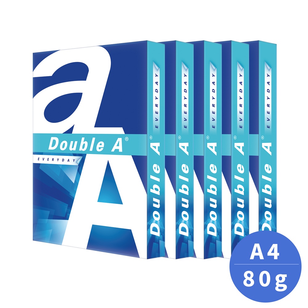 Double A 多功能用紙｜A4/A3/B4/B5｜80g/70g｜5包/箱｜影印紙 辦公用紙 雷射 噴墨 電腦用紙 | 蝦皮購物