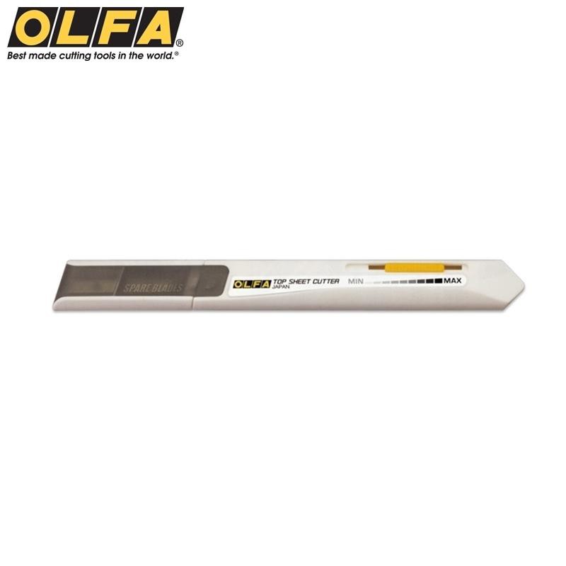 耀您館★日本文具大賞OLFA剪報刀一枚切拆信刀TS-1(單鍵式讓每次推刀同厚度;特殊凹槽搭直尺靠板穩)報紙刀雜誌刀食譜刀 | 蝦皮購物