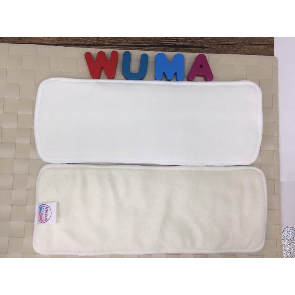 台灣WUMA 成人/嬰幼加大版含乾爽層搖粒絨竹纖維/乾爽層搖粒絨超細/竹纖維尿墊 環保布尿布 尿墊 | 蝦皮購物