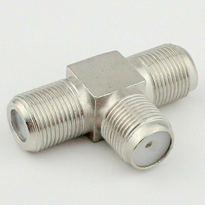 1 件 3/4 路 F 型母對母 T 型連接器三通接頭 RG6 同軸電纜 RG6 | 蝦皮購物