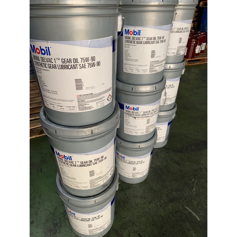 【MOBIL 美孚】Delvac 1 Gear Oil 75W90、全合成重車用齒輪油、15.9 KG/桶裝【傳動系統】 | 蝦皮購物