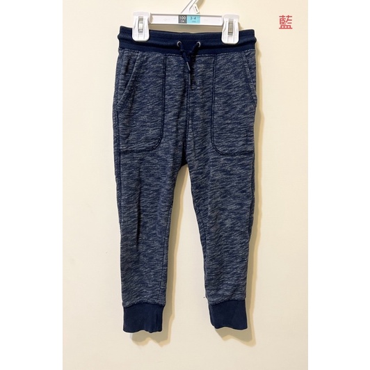 《H&M》慢跑褲 兩件 (藍&黑）4-5歲（110cm) | 蝦皮購物