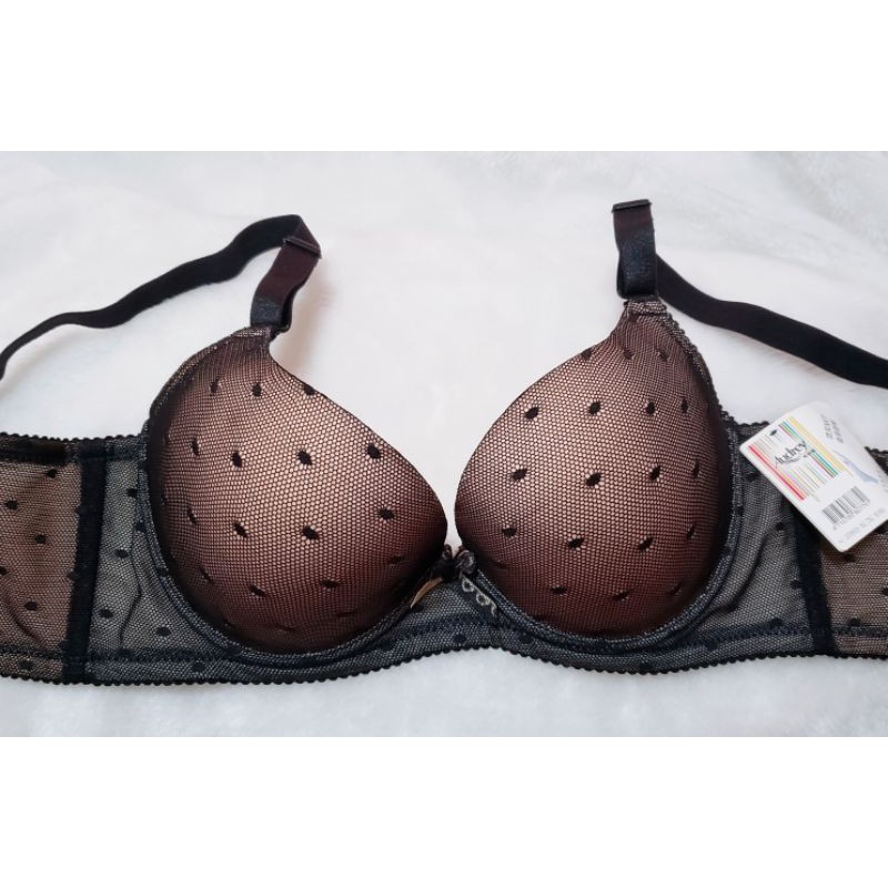 ☆EASY SHOP☆奧黛莉系列☆迷人內衣--(黑橘--75C.75D.80C.).824 | 蝦皮購物