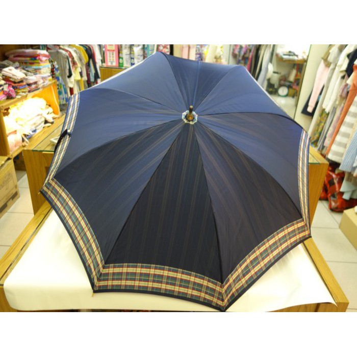 《依娃精品屋日本連線代購》☆注目の日本製原裝進口Noriginal Zumbrella 藍色滾格紋自動晴/雨二用直立傘☆ | 蝦皮購物