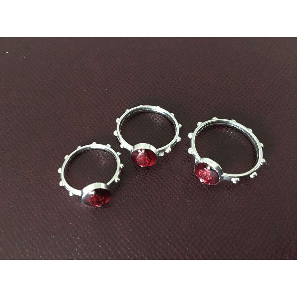 as86 鋅合金顯 圣&母戒指玫瑰經念珠紅色 | 蝦皮購物