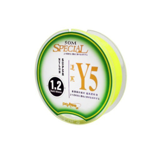 (中壢鴻海釣具)《pokee》Y5 50M 溪釣,蝦釣專用母線 尼龍線 黃綠色 | 蝦皮購物
