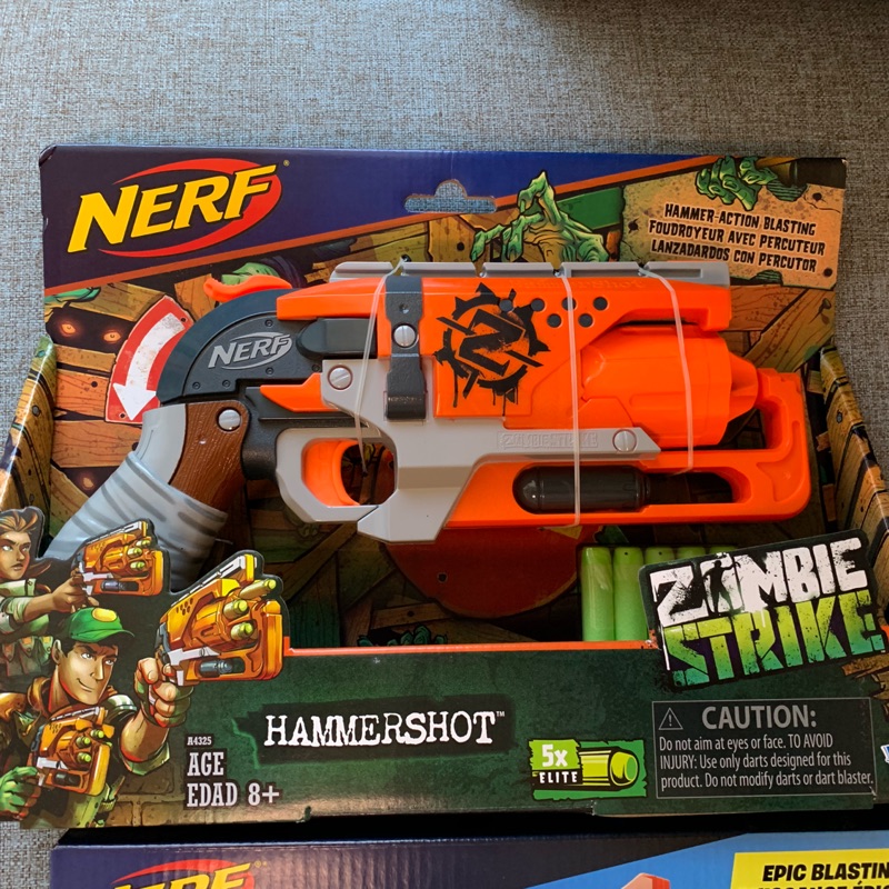 Nerf hammer shot 重鎚 橘機 zombie strike | 蝦皮購物
