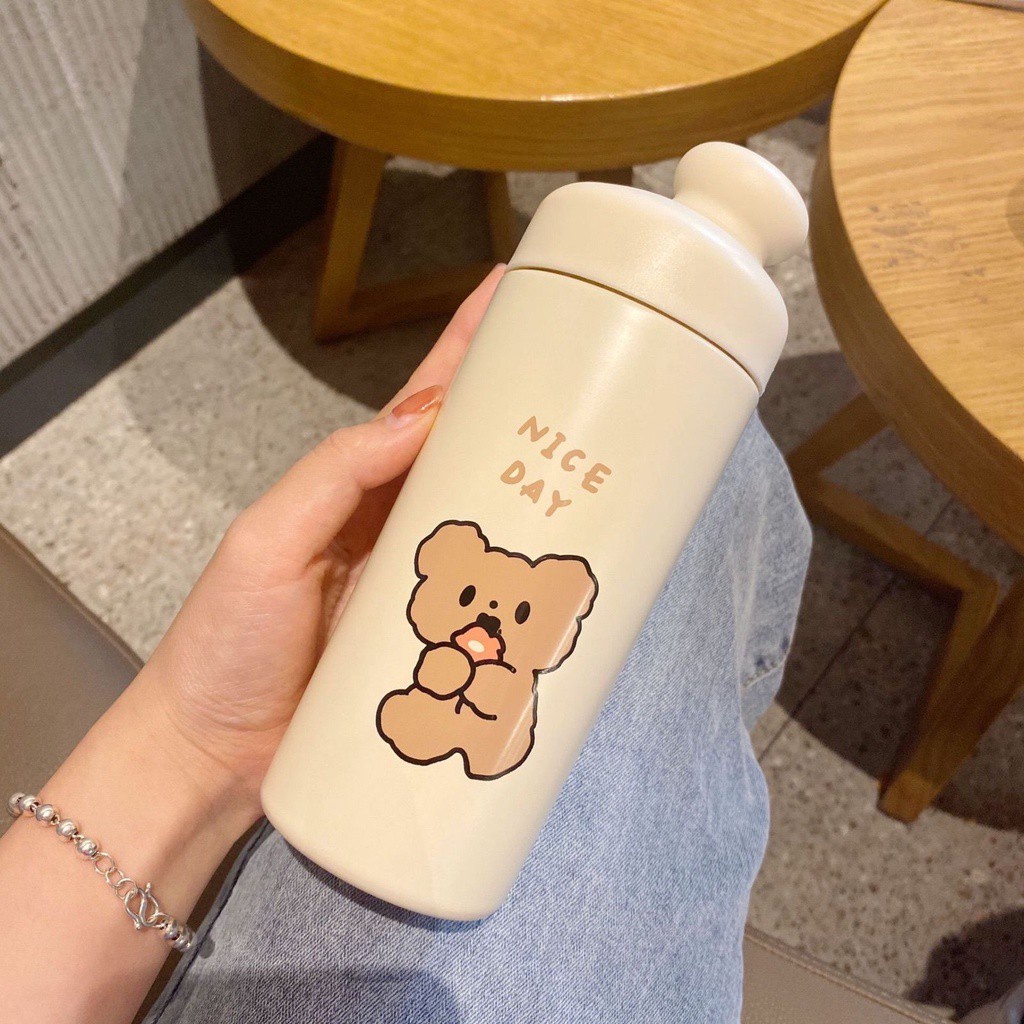 保溫瓶韓版吸管水杯少女學生可愛304不銹鋼保溫杯夏天保冷ins高顏值杯子 | 蝦皮購物