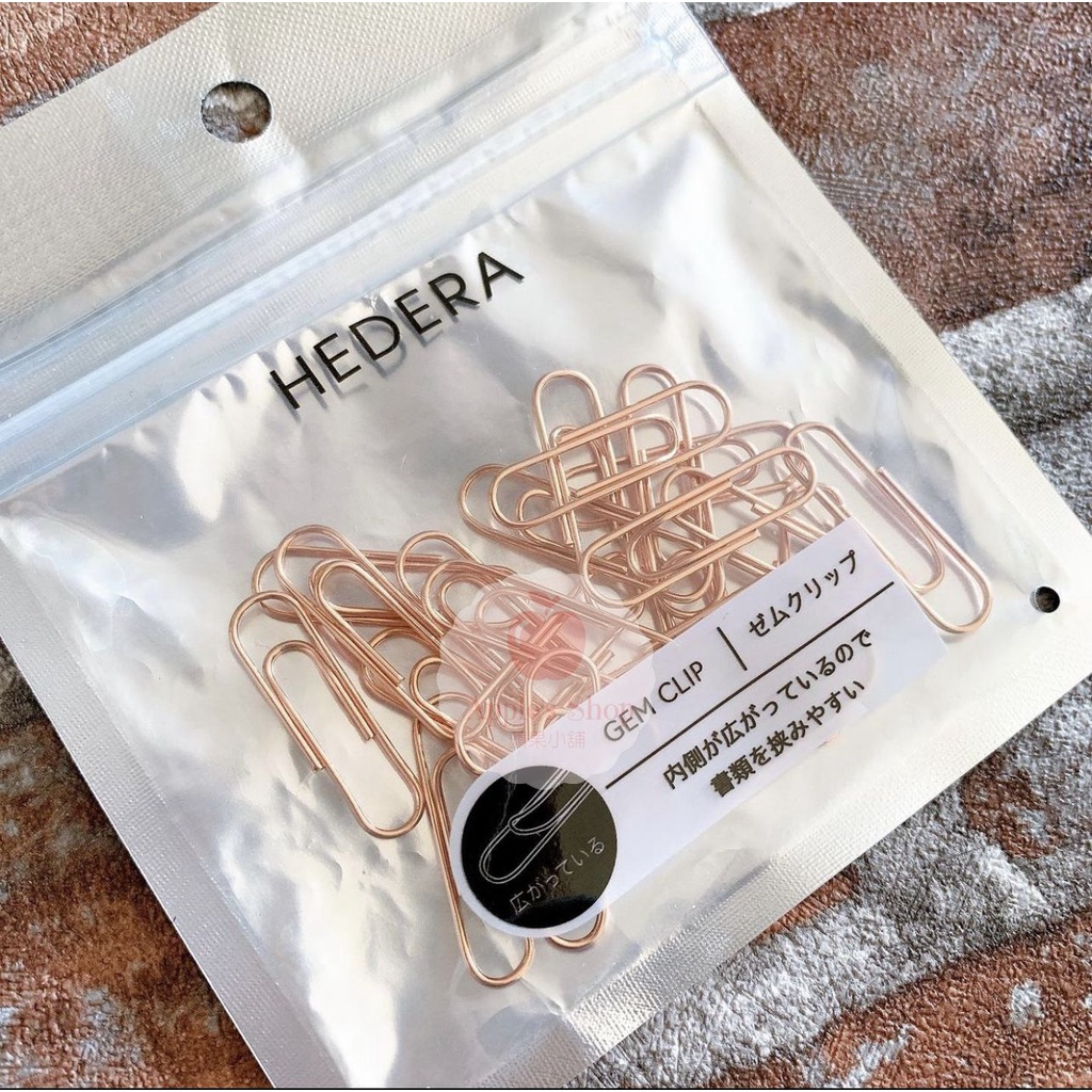【Apple's shop】現貨發售 日本HEDERA X TSUTAYA蔦屋限定 玫瑰金迴紋針 | 蝦皮購物
