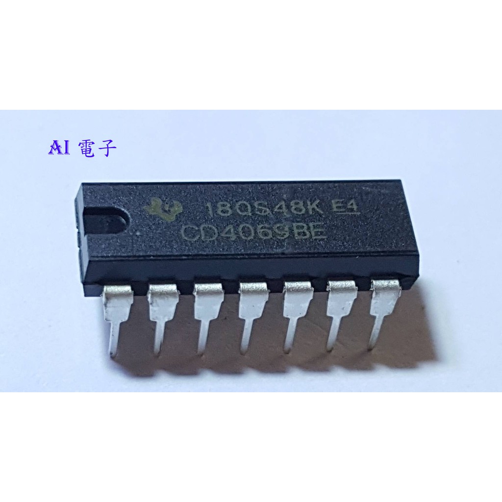【AI電子】*集成IC CD4069UBE 封裝DIP-14 邏輯類型反相器芯片 | 蝦皮購物