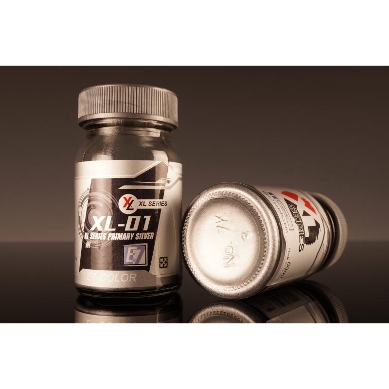 [HRS] 🎨現貨 E7 model XL系列 模型漆 XL-01 銀 XL-02 透明消光 XL-03 透明亮光 | 蝦皮購物