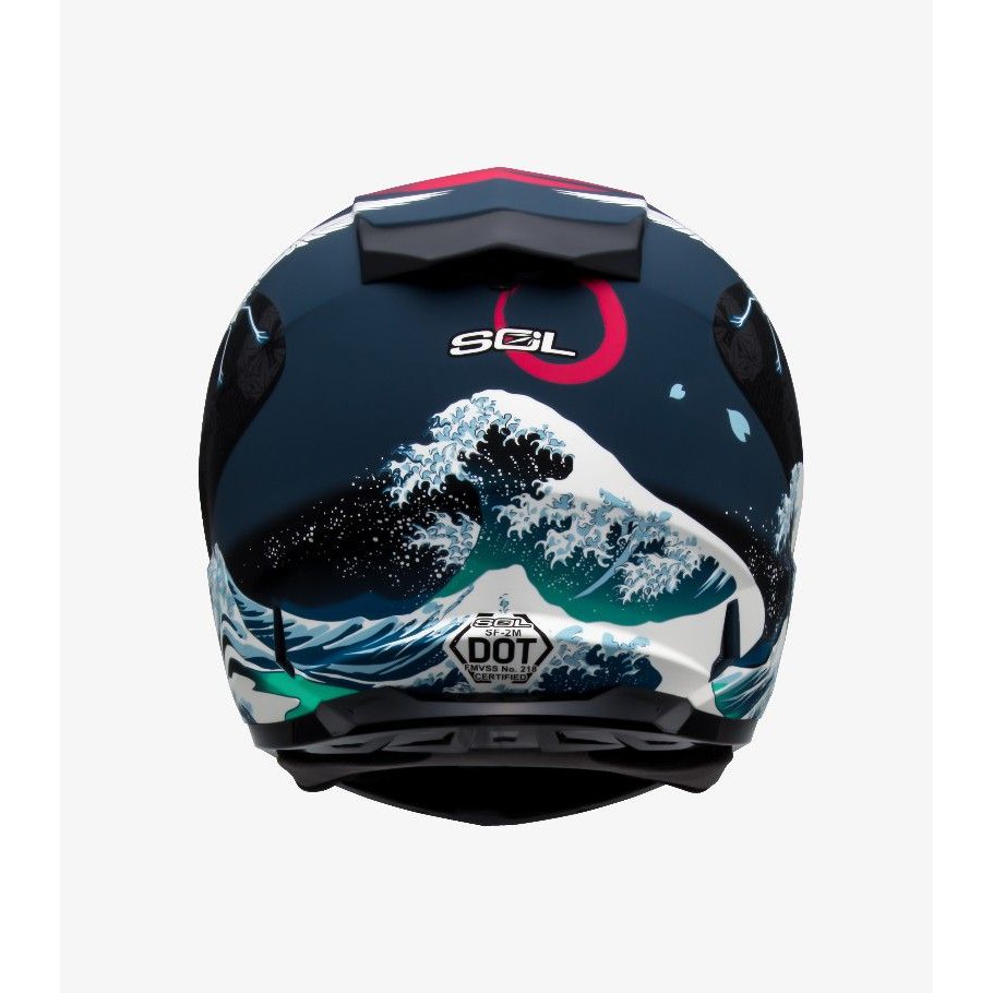 SOL SF-2M SF-2 SF2M SF2 浮世繪 現貨 預購 波浪 全罩式安全帽 浮世繪 櫻花 神奈川衝浪裏 | 蝦皮購物