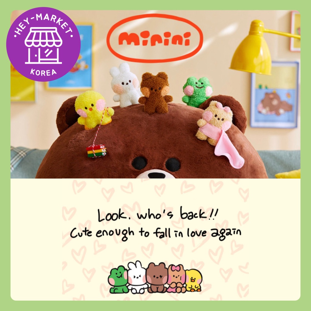 [Line Friends] ☘️Line Friends Minini World 娃娃☘️ 站立的娃娃 / 毛絨玩具 | 蝦皮購物