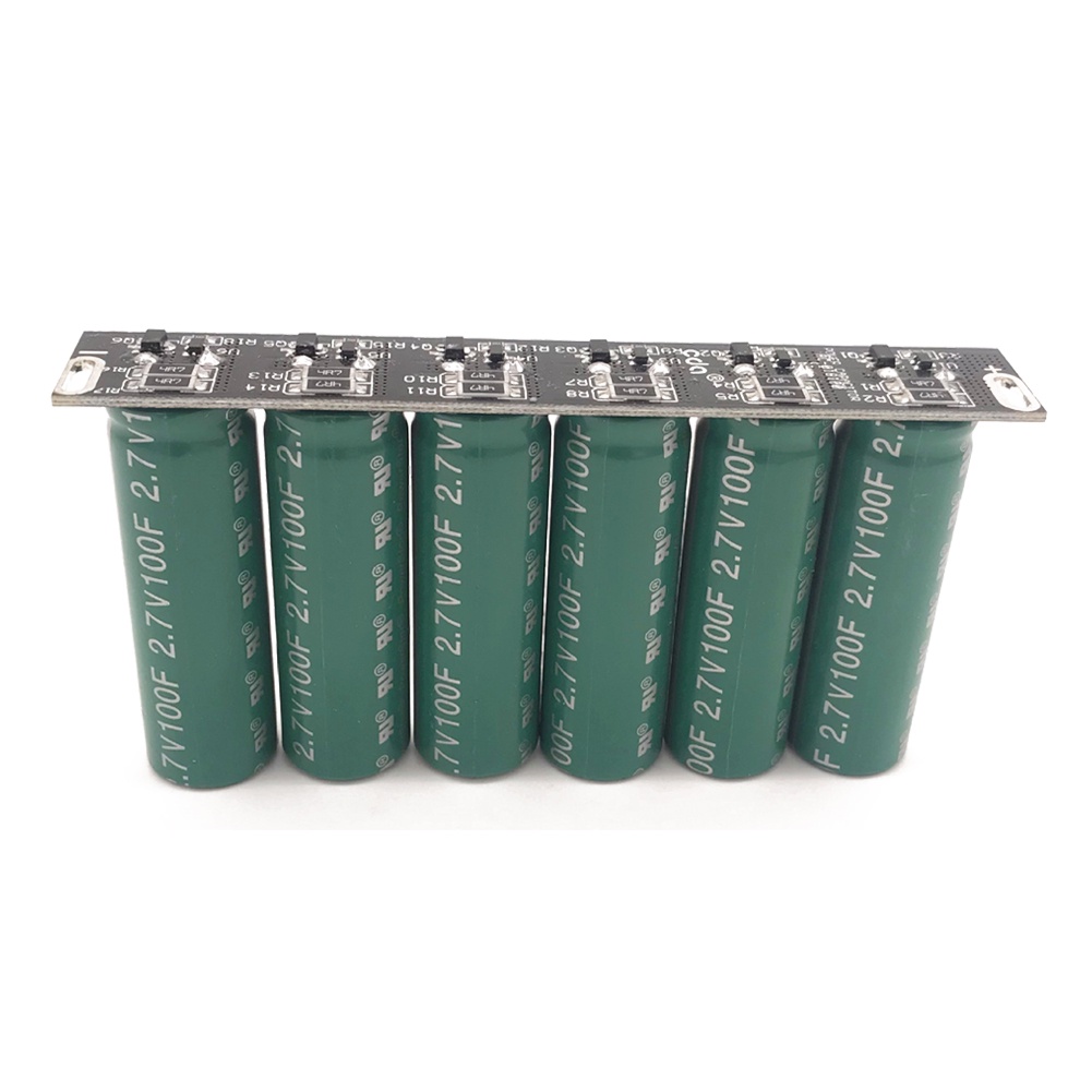 6pcs/1set 2.7V 100F 單/雙排法拉電容超級電容 16V 16.6F 汽車超法拉電容模組帶保護板 | 蝦皮購物
