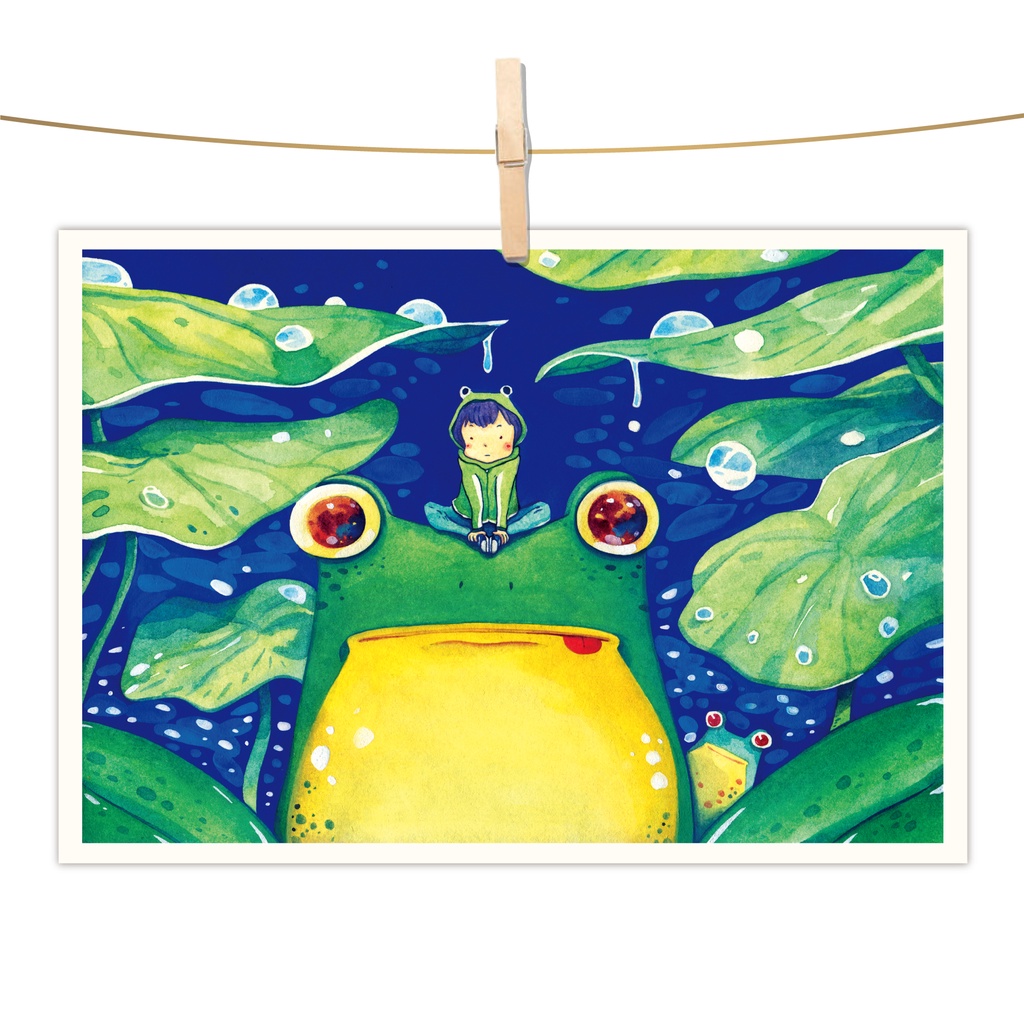 afu插畫明信片/大眼睛 | 蝦皮購物