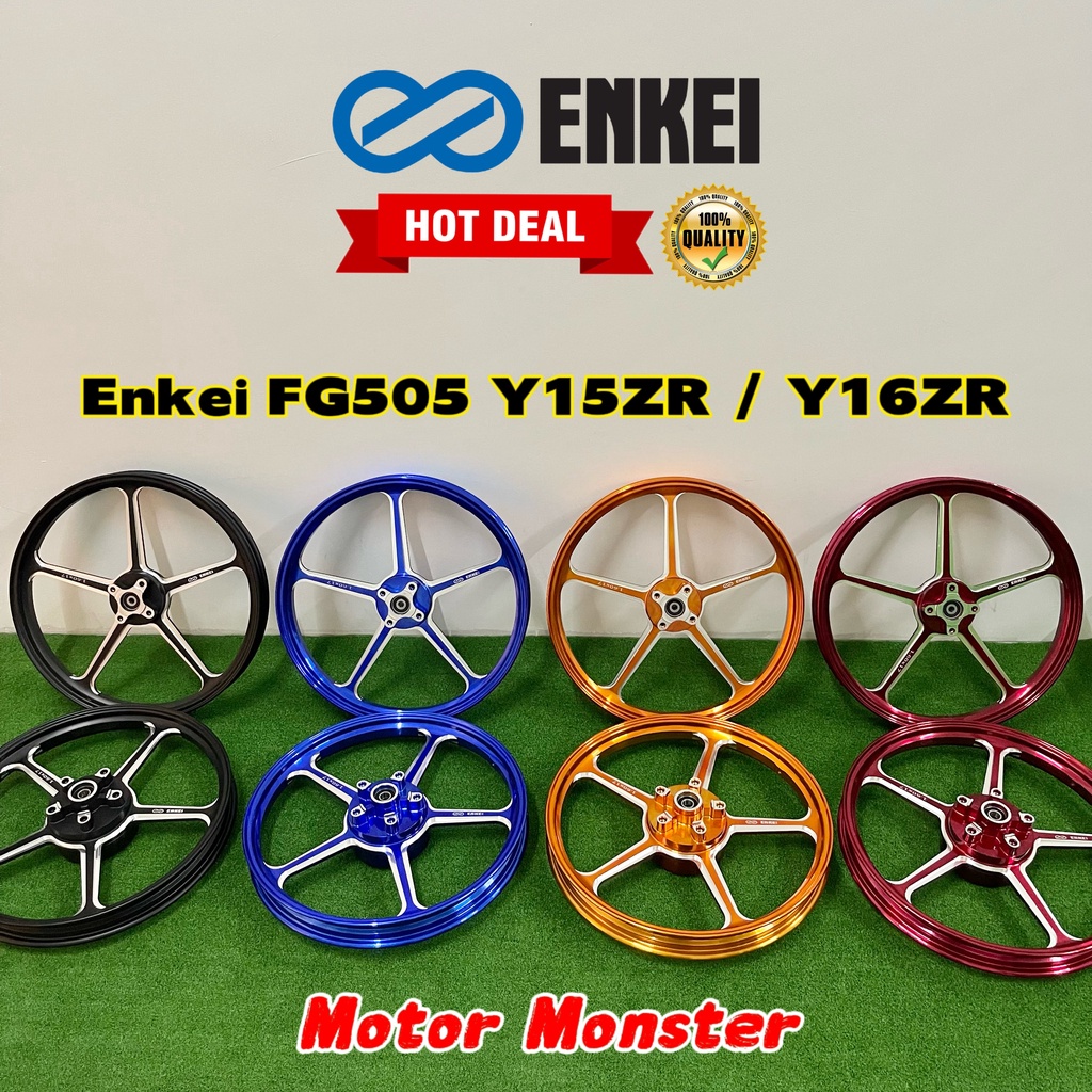 Enkei FG505 Sport Rim - Y15ZR /Y16ZR (黑/橙/紅/藍) | 蝦皮購物
