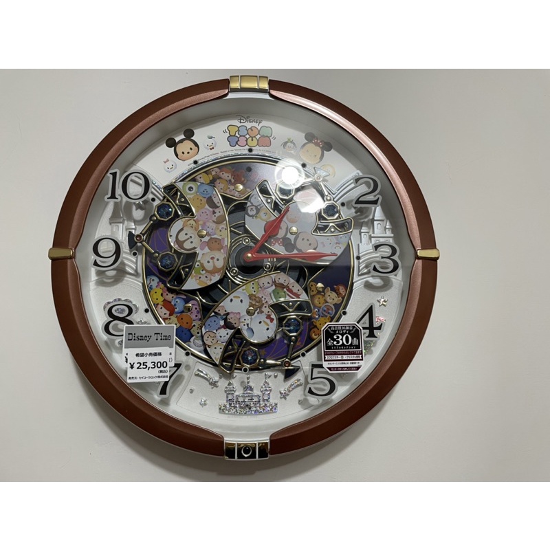2手日本製 SEIKO FW588B 迪士尼 TSUM TSUM 水晶音樂鐘 | 蝦皮購物