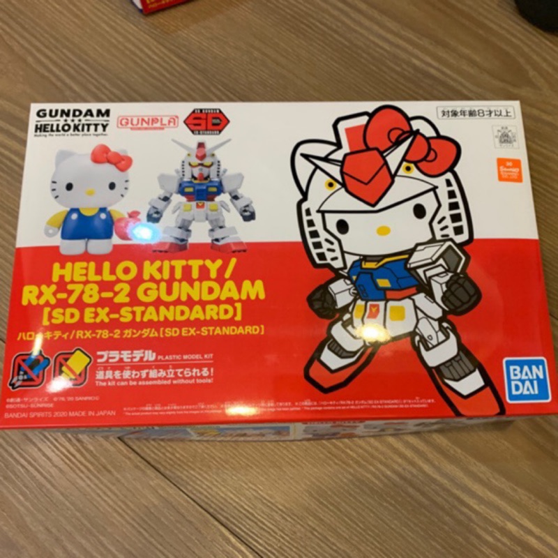 日版現貨 現貨 Hello Kitty Rx 78 2 Gundam Sd Ex Standaed Kitty 鋼彈 蝦皮購物