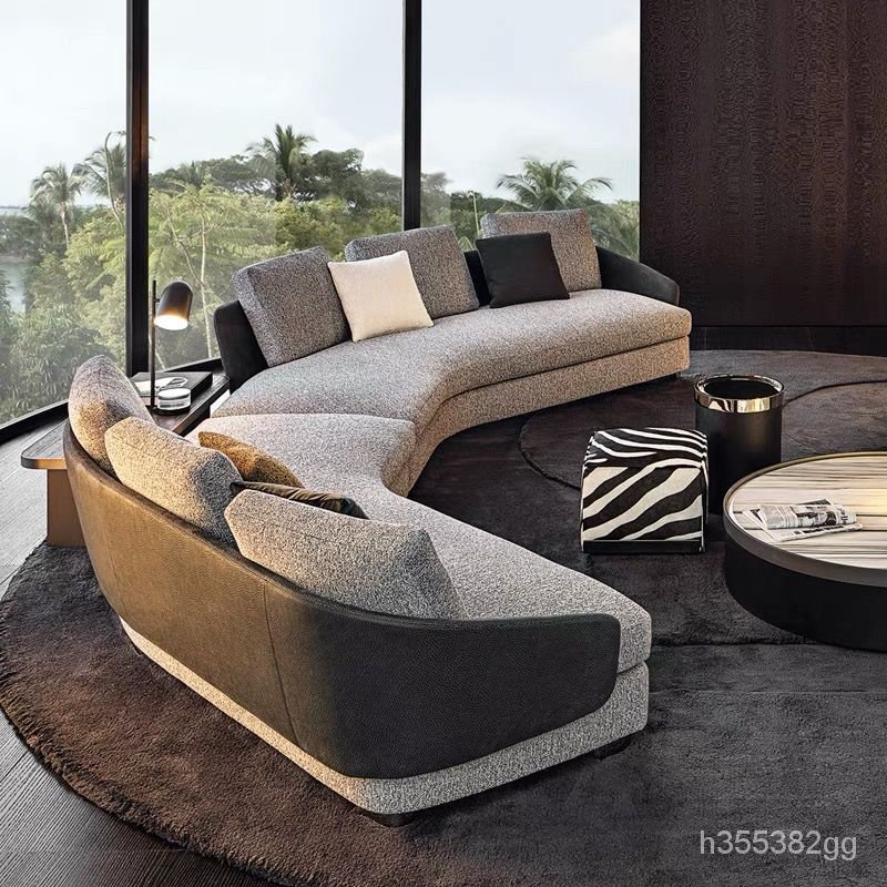 意大利極簡沙髮別墅平層客廳輕奢創意設計師組閤Lawson佈藝傢具臺灣發貨 AZCL | 蝦皮購物