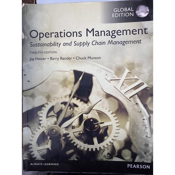 [二手原文書] Operation Management 12e. /生產與作業管理原文書 12版/ PEARSON | 蝦皮購物