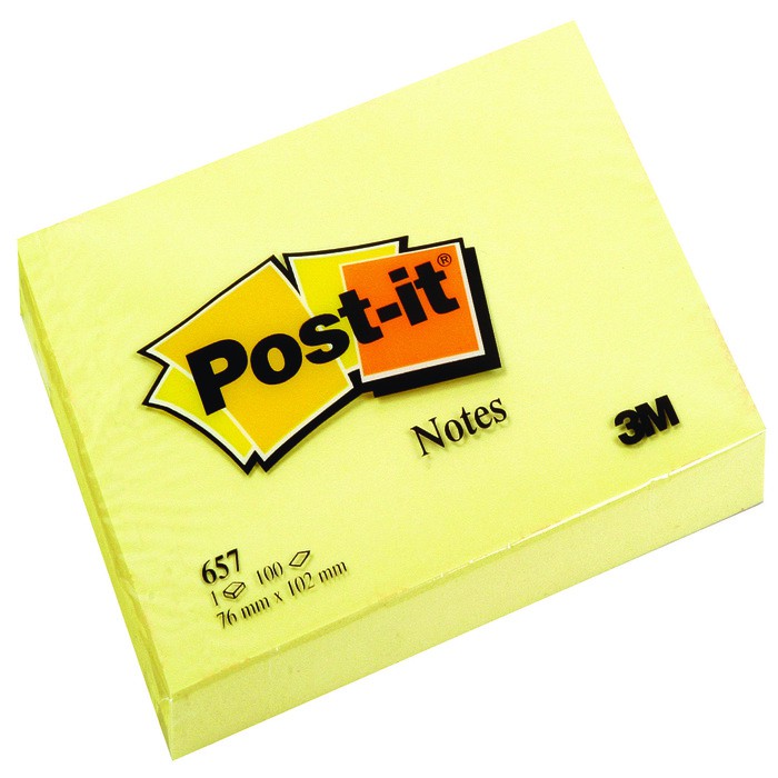 Post IT 3M 657 便籤紙備忘錄膏 76MM X 101MM | 蝦皮購物