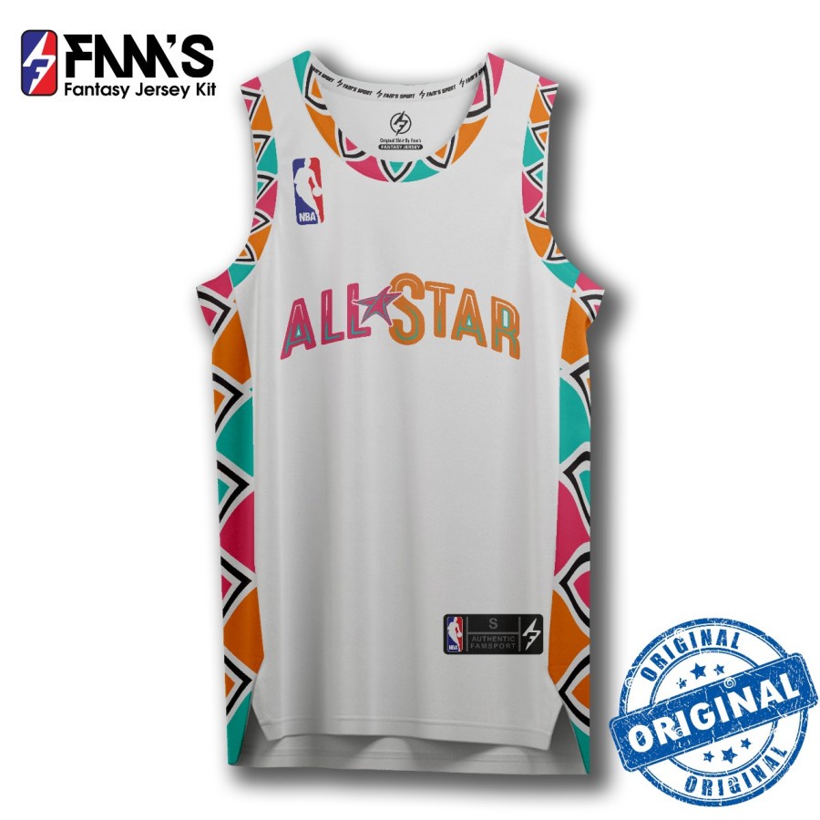 ALL STAR 球衣籃球定制全印刷 NBA 全明星免費設計免費名稱 | 蝦皮購物