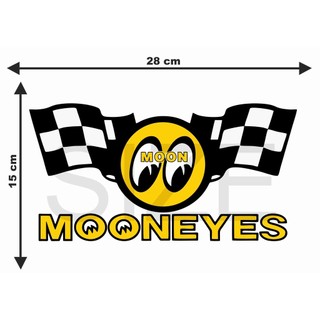 貼紙 MOONEYES 貼紙摩托車貼紙 MOONEYES FLAG BIG STICKER AESTHETIC STIC | 蝦皮購物
