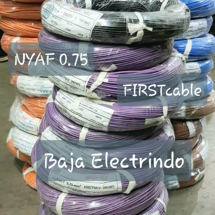 NYAF 多股控制電纜 0.75mm FIRST 100Mtr NYAF 0.75 mm 1 x 0.75 0.75mm | 蝦皮購物