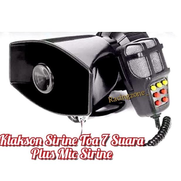 Toa Siren Horn 7 聲音加麥克風 Patwal 警察巡邏救護車 | 蝦皮購物