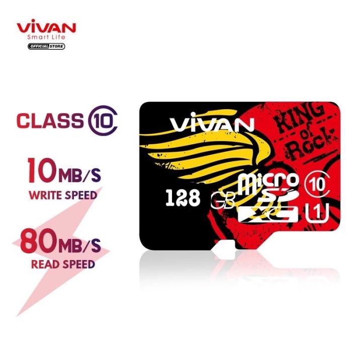 存儲卡 Vivan Micro SD 卡 128Gb Class 10 速度 80mb Mmc 128 hen03 | 蝦皮購物
