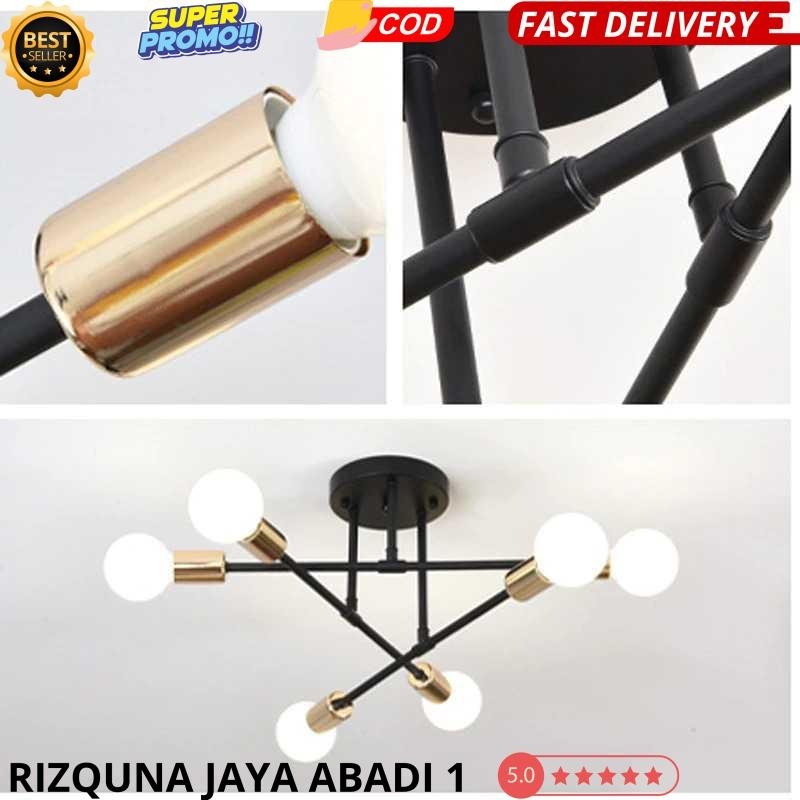 全新極簡主義 LED 吸頂燈配件第 6 枝 E27 220V X099 | 蝦皮購物