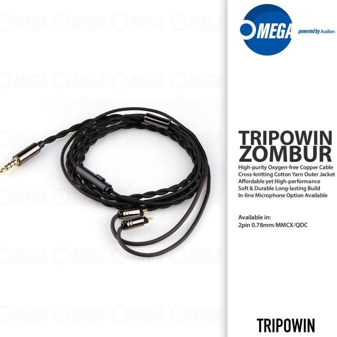 全新 TRIPOWIN ZOMBUR 高純度 4N OFC 升級 IEM 電纜,帶麥克風選項 | 蝦皮購物