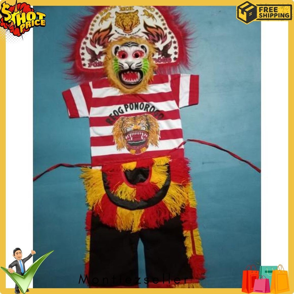Reog Spon 全套 Reog 贊助商褲 Kaos Embong Barongan Jaranan 半價 | 蝦皮購物