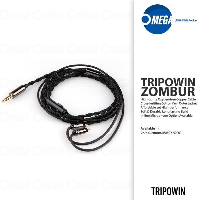 Tripowin Zombur 高純度 4N Ofc 升級 Iem 電纜,帶麥克風選項 | 蝦皮購物