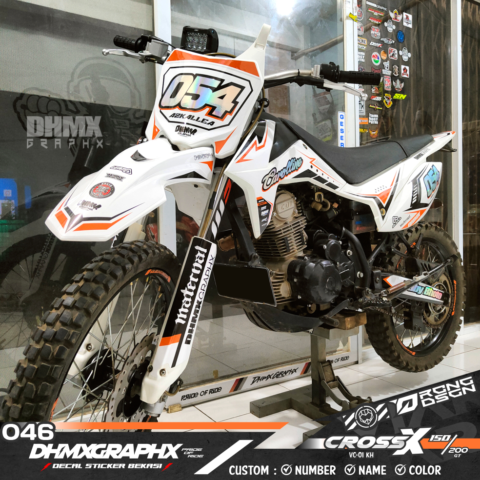 DHMX 貼花貼紙 Viar Cross X 150 Cross X 200 GT Chrome 組合 | 蝦皮購物