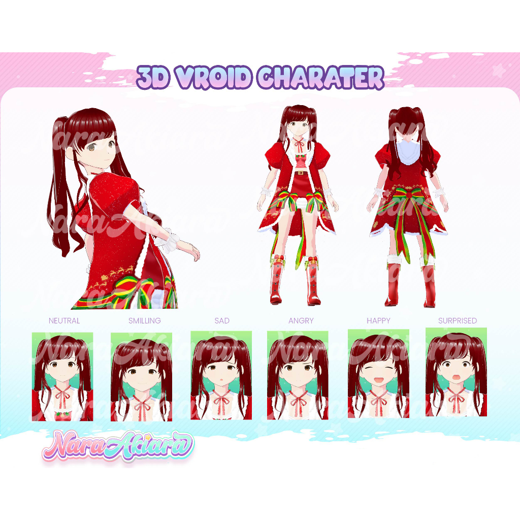 用 3D Vroid Characters 裝飾您的流媒體即用型 Cool Vroid Characters 3D Vr | 蝦皮購物