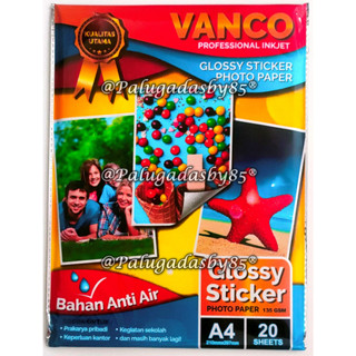 相紙貼紙 Vanco A4 135 克光面貼紙相紙 Vanco A4 135gsm 相紙貼紙 | 蝦皮購物