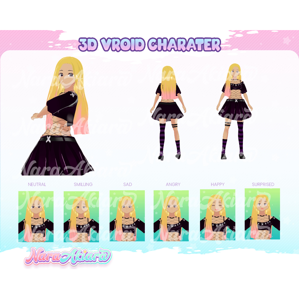 3d Vroid Character Design 準備用於專業動畫師 Vroid Studio Indonesia 3 | 蝦皮購物