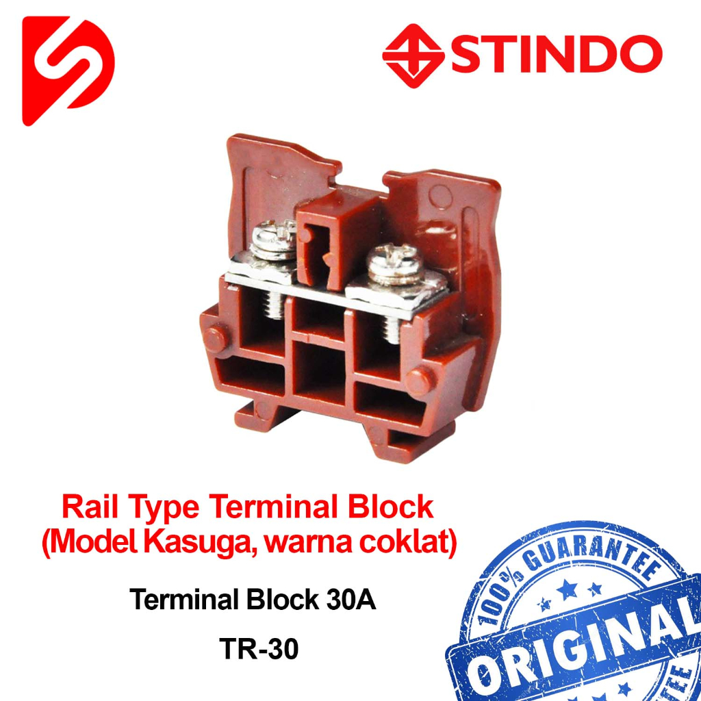 接線端子 TR-30 型號 Kasuga Brown 導軌 2Function STINDO | 蝦皮購物