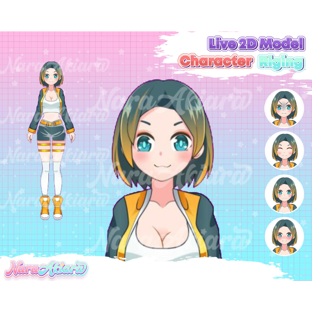 獨特的動漫人物 Vtuber Live2D 直接使用 Vtuber 設計委託 Vtuber 服務虛擬動漫人物 Vtube | 蝦皮購物