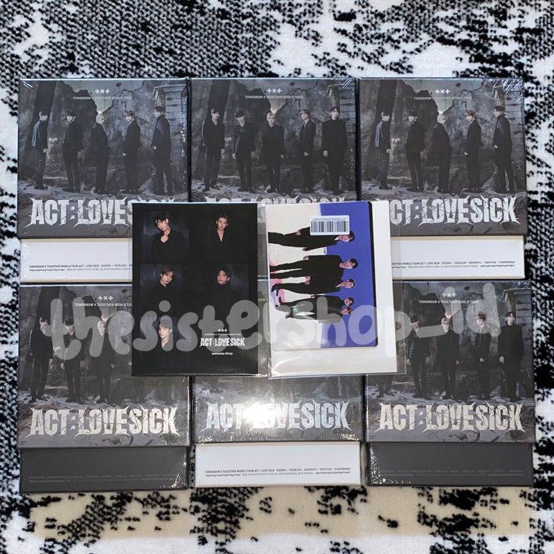 [現貨] Txt 世界巡迴演唱會 (ACT: LOVE SICK) 首爾數字代碼 + DVD 全套與 POB WEVER | 蝦皮購物