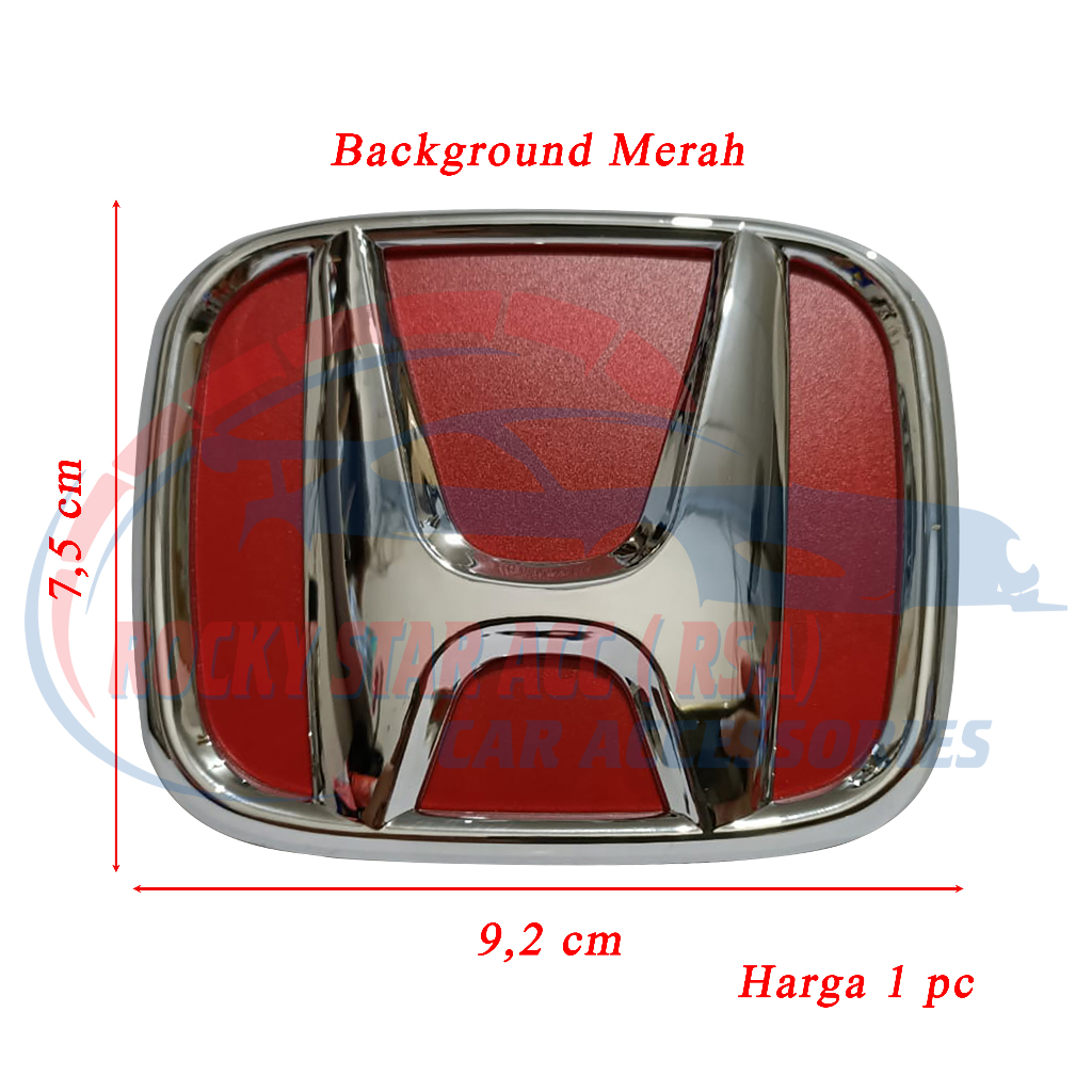 HONDA Merah 汽車標誌標誌本田 BG 紅色 HRV 舊思域 BRIO 爵士美孚 | 蝦皮購物