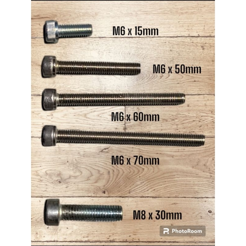 M6/8 螺栓尺寸 15mm 至 70mm | 蝦皮購物