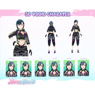 讓您的流媒體更迷人 3D Vroid Characters Ready to Use 獨特的 3D Vroid Char | 蝦皮購物