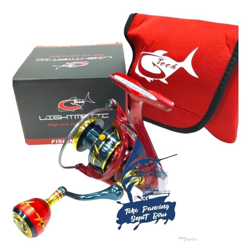 Reel SPINNING G TECH LIGHTMATIC C3000HG DRAG 10KG 電動手柄釣魚線輪 | 蝦皮購物