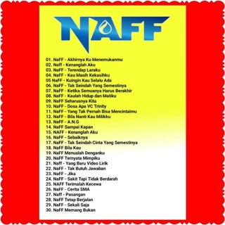 Naff-band Song DVD 磁帶印尼 POP 歌曲 DVD 磁帶 | 蝦皮購物