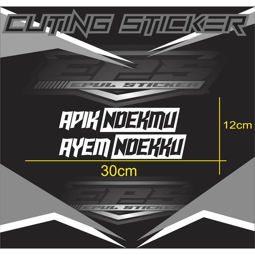 汽車切割貼紙您的 NDEK APIK 貼紙 AYEM NDEKKU 皮卡汽車貼紙 L300 GRANMAX | 蝦皮購物